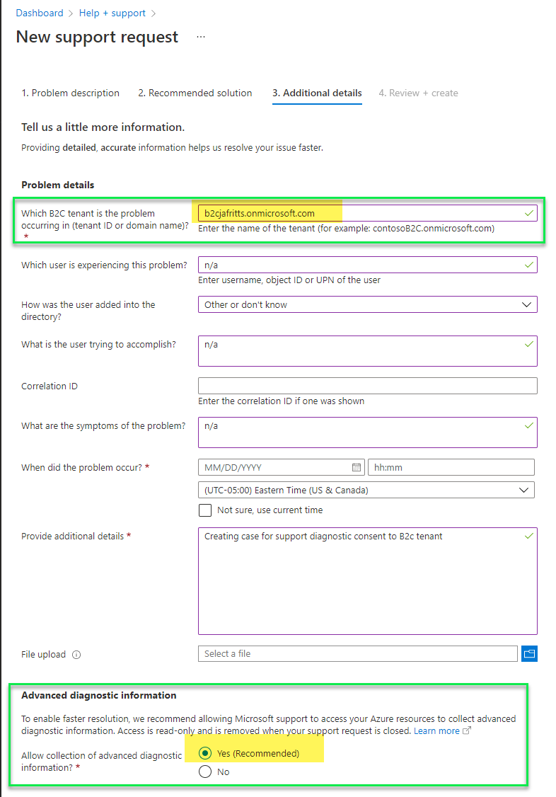 How to create an Azure AD B2C support case with Azure Support ...